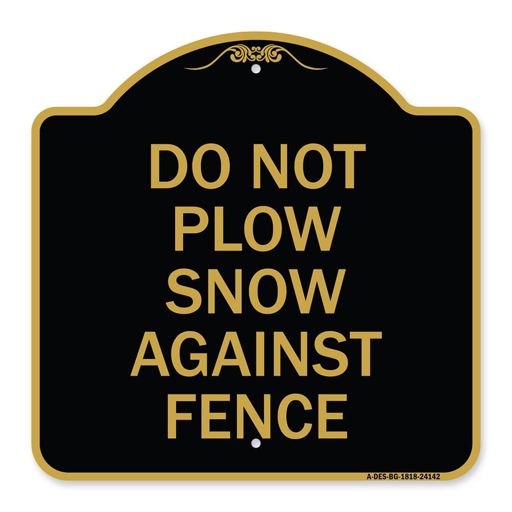 SignMission A-DES-BG-1818-24142 18 x 18 in. Designer Series Sign - Do ...