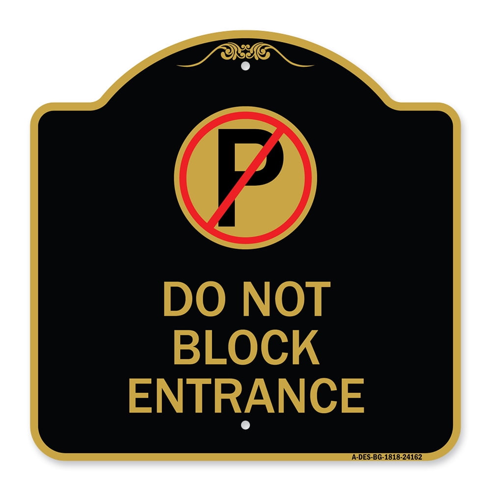 SignMission A-DES-BG-1818-24162 18 x 18 in. Designer Series Sign - Do ...