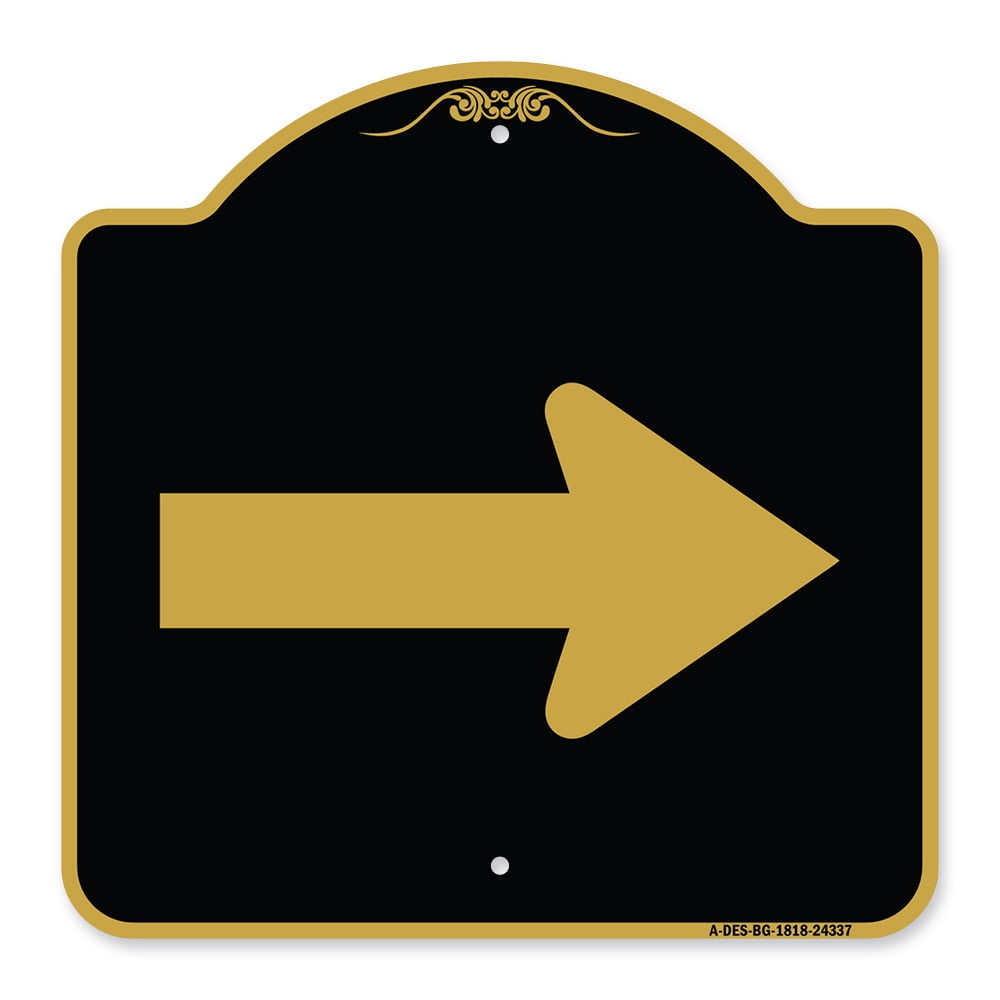 SignMission A-DES-BG-1818-24337 18 x 18 in. Designer Series Sign ...