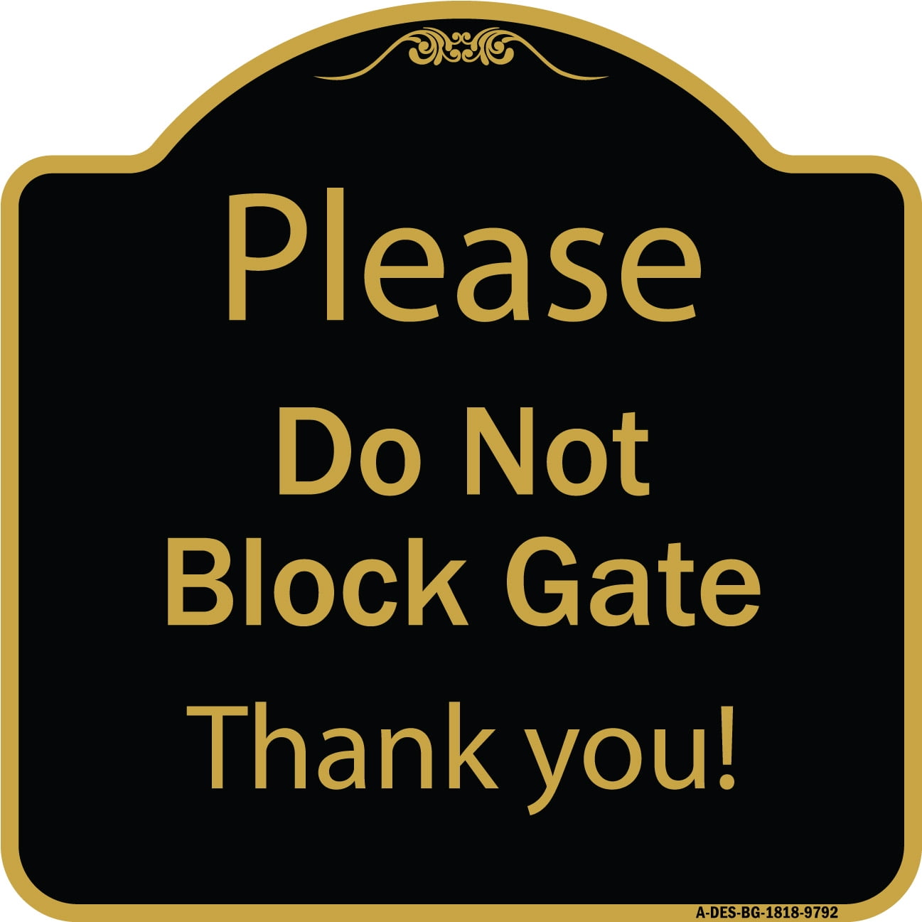 SignMission 18x18in Heavy Gauge Aluminum Metal Sign - 'Please Do Not ...