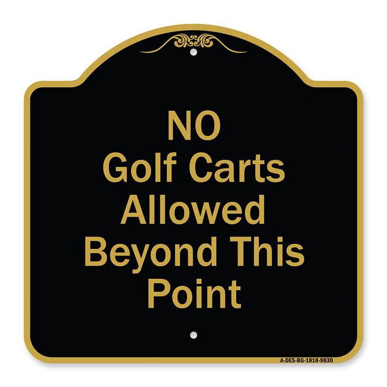 SignMission A-DES-BG-1818-9830 18 x 18 in. Designer Series Sign - No ...