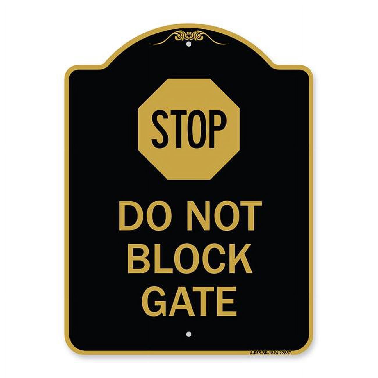 SignMission A-DES-BG-1824-22857 18 x 24 in. Designer Series Sign - Stop ...