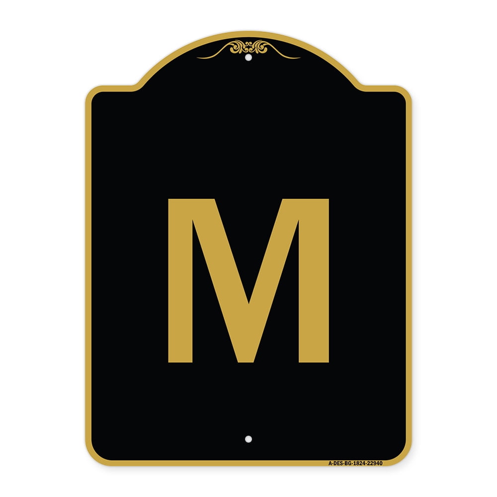 SignMission A-DES-BG-1824-22940 18 x 24 in. Designer Series Sign - Sign ...