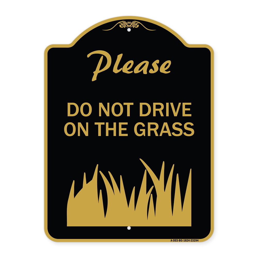 SignMission A-DES-BG-1824-23294 18 x 24 in. Designer Series Sign ...