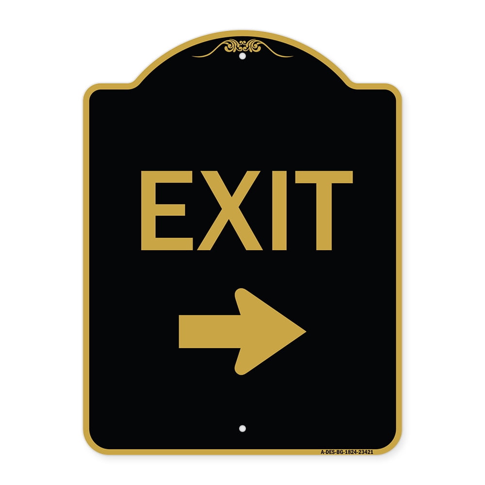 SignMission A-DES-BG-1824-23421 18 x 24 in. Designer Series Sign ...