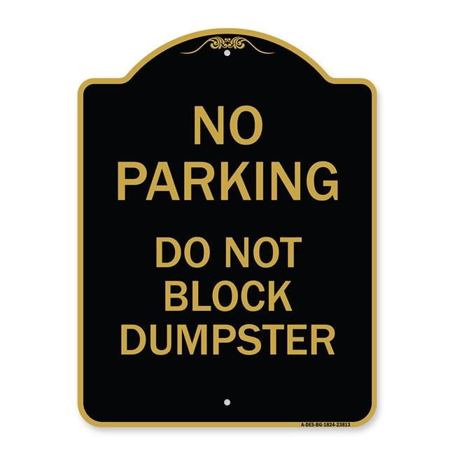 SignMission A-DES-BG-1824-23813 18 x 24 in. Designer Series Sign - No ...