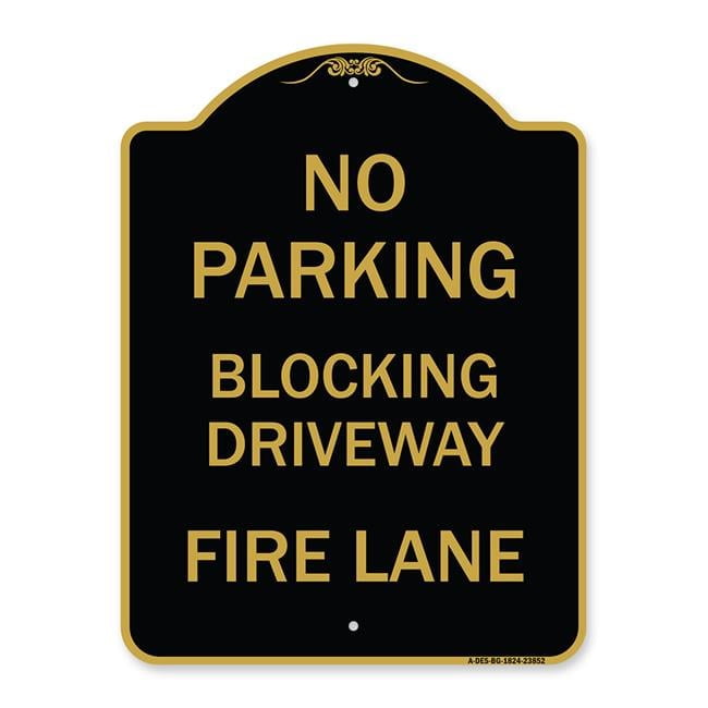 SignMission A-DES-BG-1824-23852 18 x 24 in. Designer Series Sign - No ...
