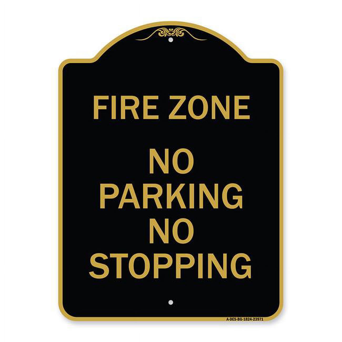 SignMission A-DES-BG-1824-23971 18 x 24 in. Designer Series Sign - Fire ...