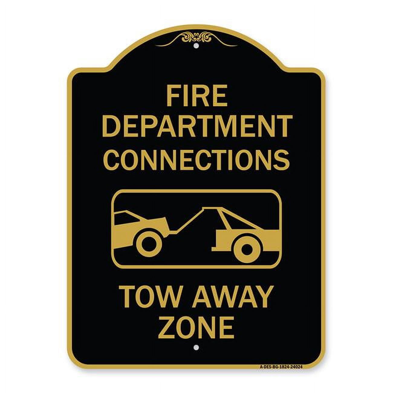 SignMission 18 x 24 in. Designer Series Sign - Fire Department ...