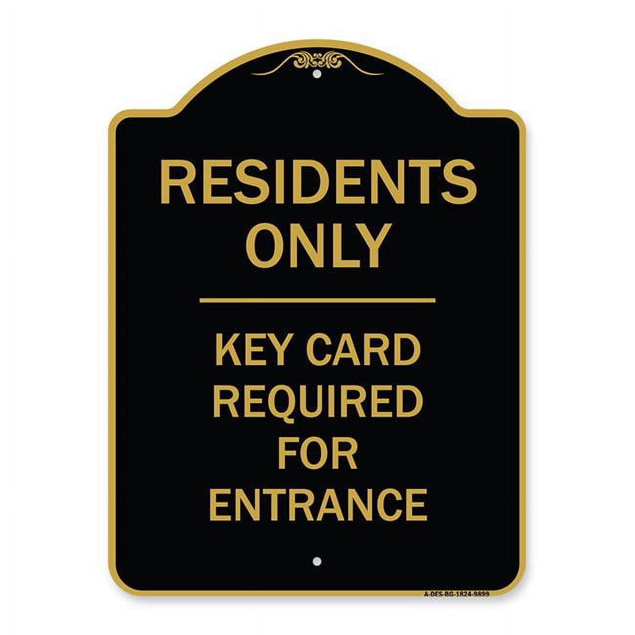 SignMission A-DES-BG-1824-9899 18 x 24 in. Designer Series Sign ...