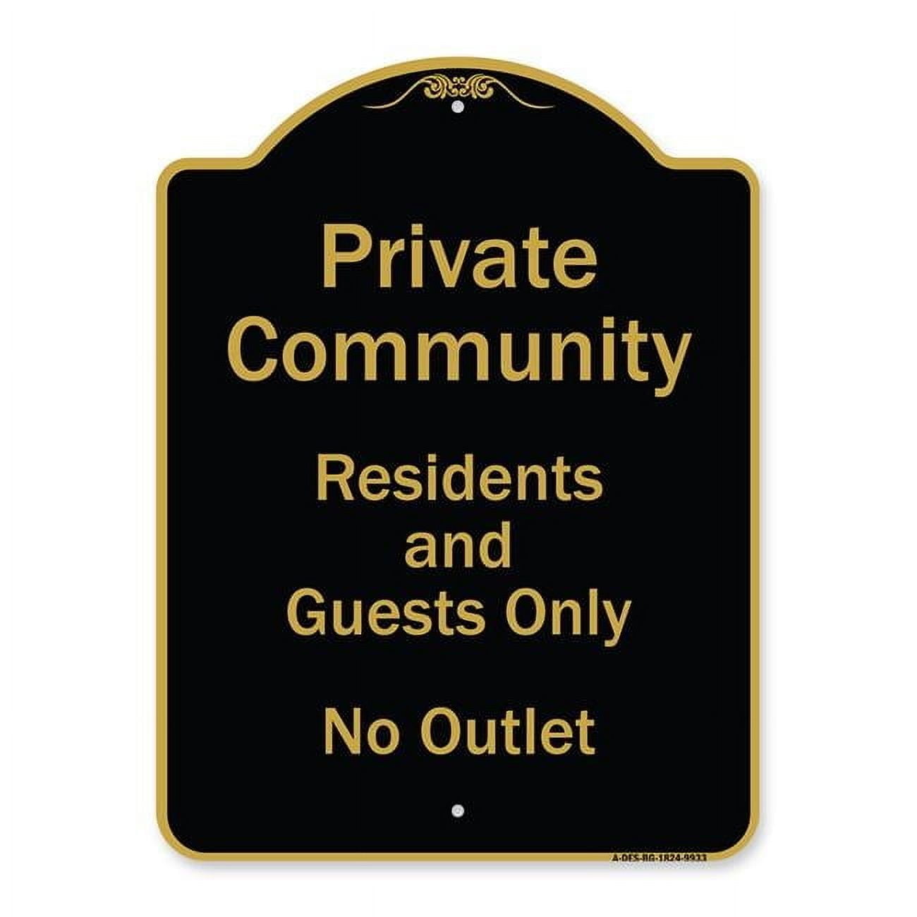 SignMission A-DES-BG-1824-9933 18 x 24 in. Designer Series Sign ...