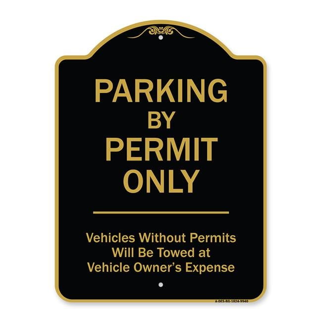 SignMission A-DES-BG-1824-9940 18 x 24 in. Designer Series Sign ...