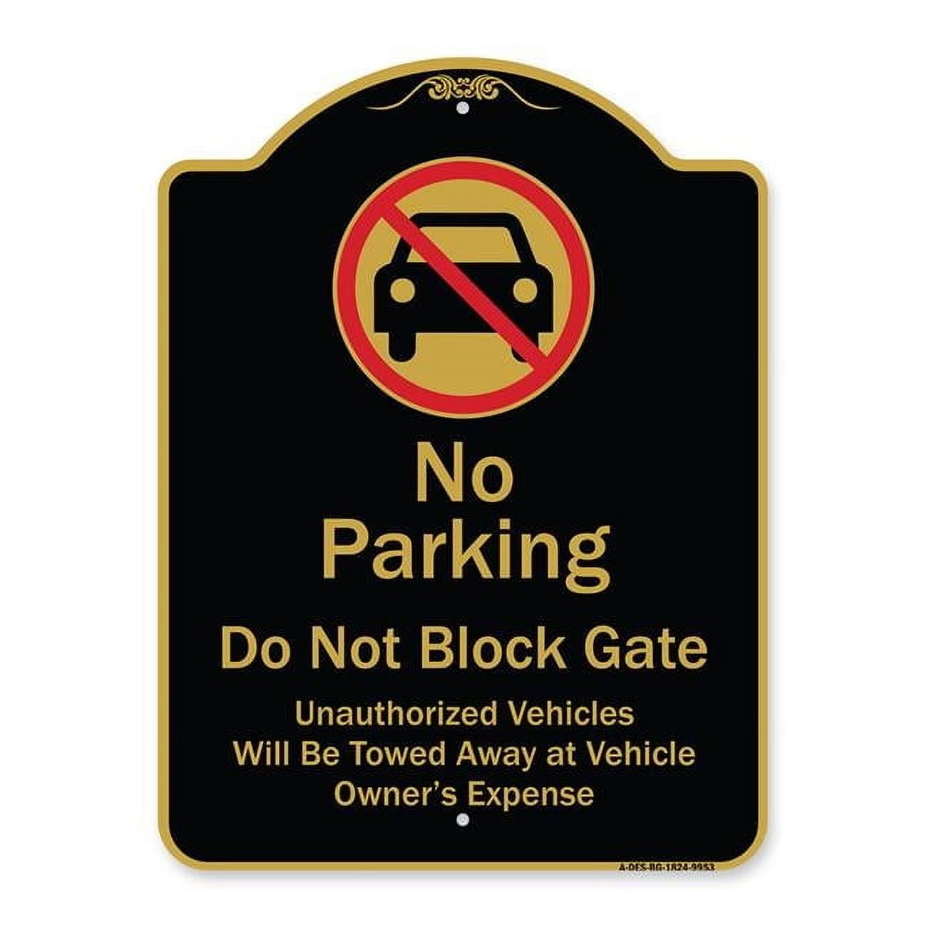 SignMission A-DES-BG-1824-9953 18 x 24 in. Designer Series Sign - No ...