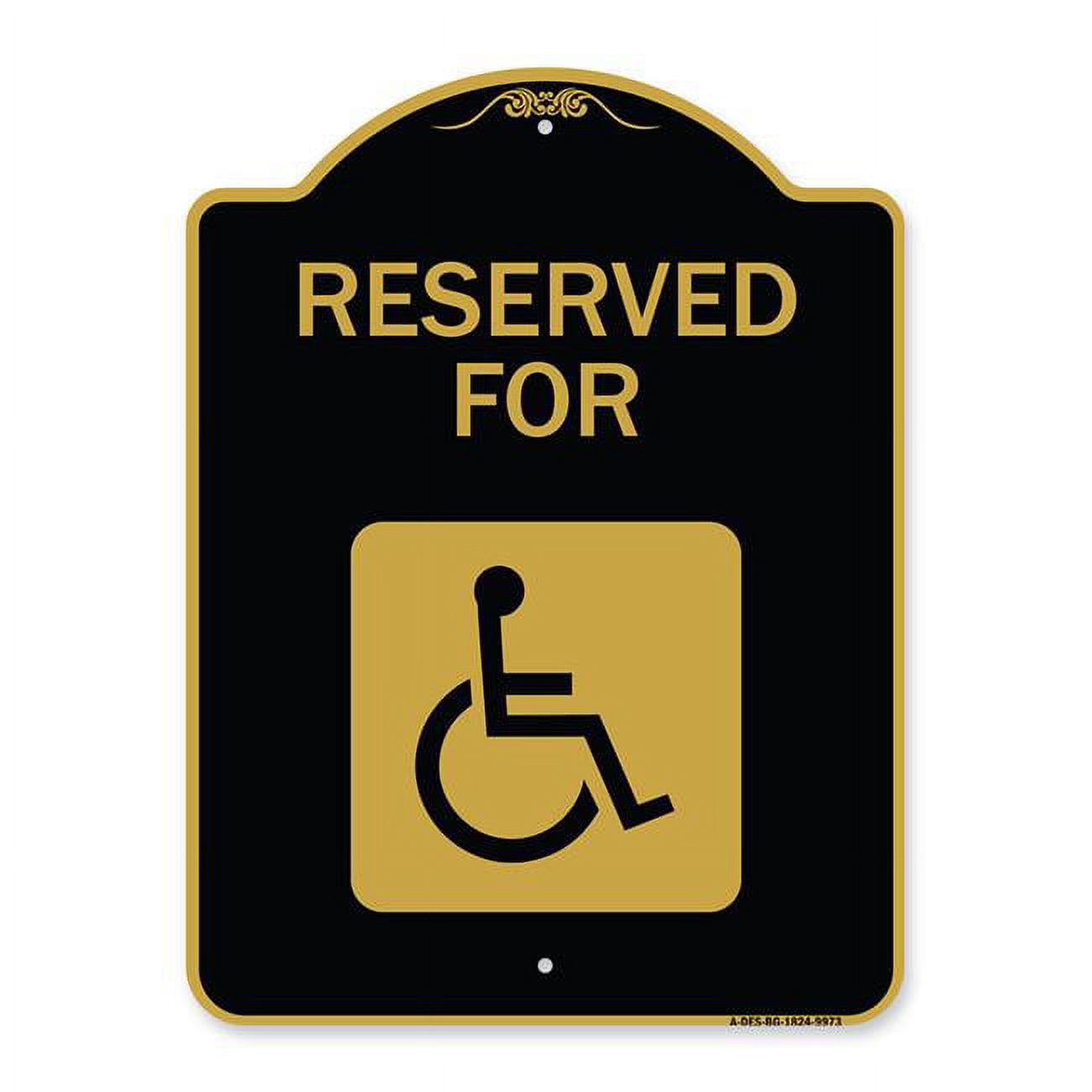 SignMission A-DES-BG-1824-9973 18 x 24 in. Designer Series Sign ...