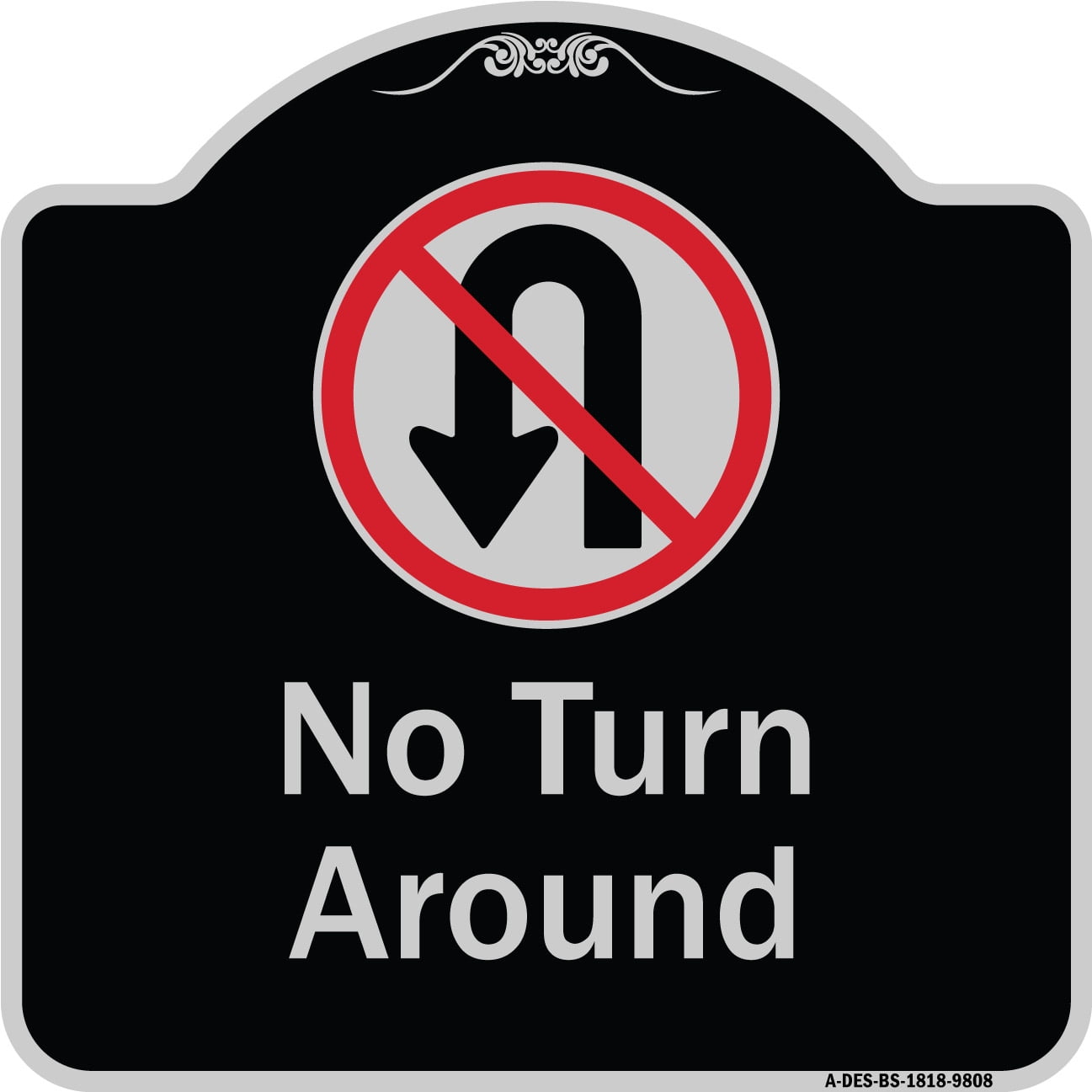 SignMission A-DES-BS-1818-9808 18 x 18 in. Designer Series Sign - No ...