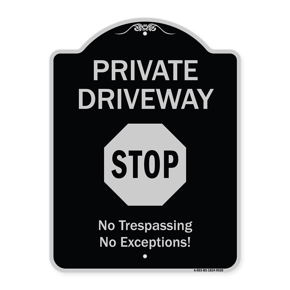 SignMission A-DES-BS-1824-9920 18 x 24 in. Designer Series Sign ...