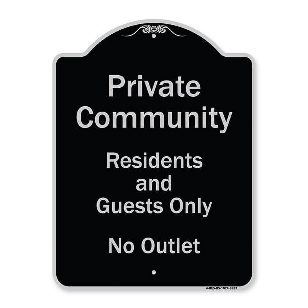 SignMission A-DES-BS-1824-9933 18 x 24 in. Designer Series Sign ...