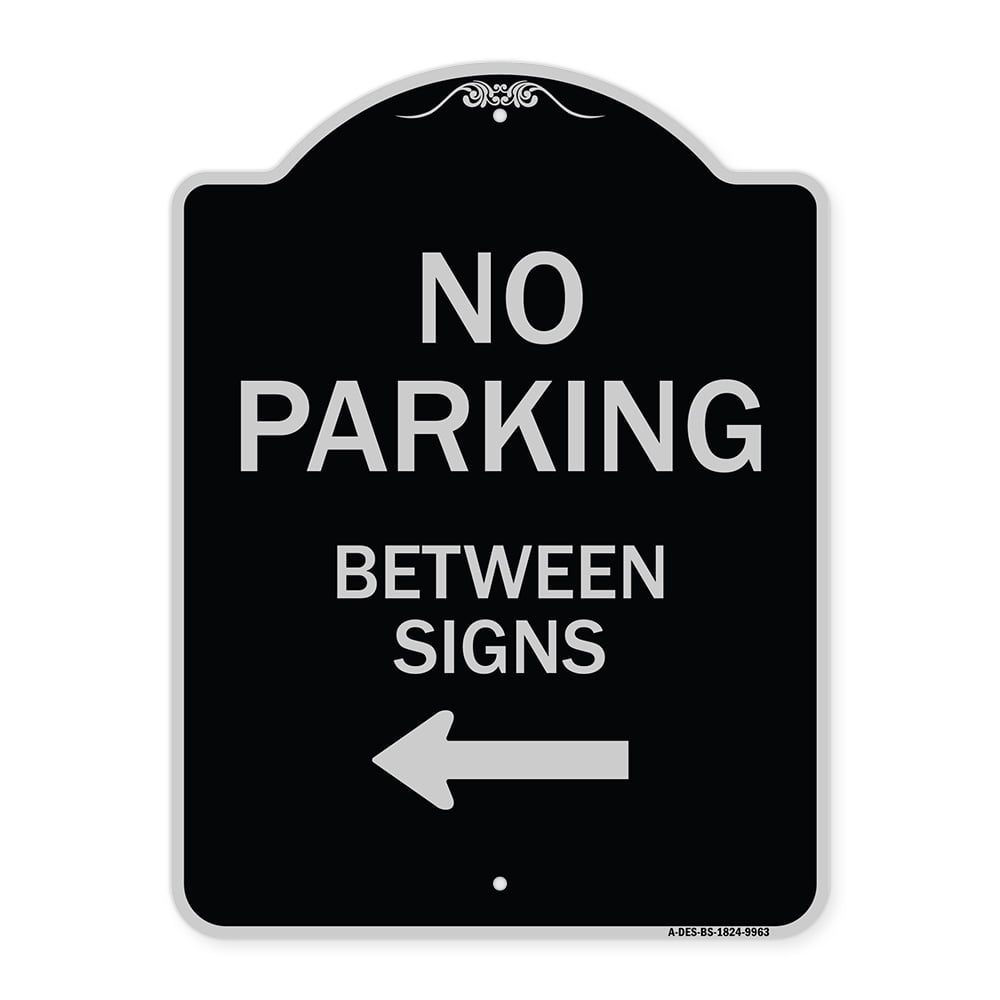 SignMission A-DES-BS-1824-9963 18 x 24 in. Designer Series Sign - No ...