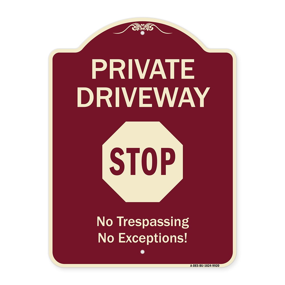 SignMission A-DES-BU-1824-9920 18 x 24 in. Designer Series Sign ...