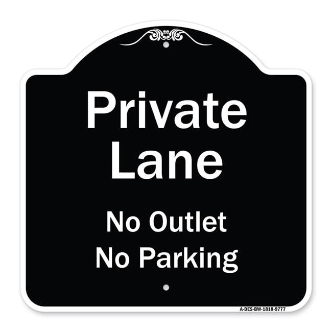 SignMission A-DES-BW-1818-9777 18 x 18 in. Designer Series Sign ...