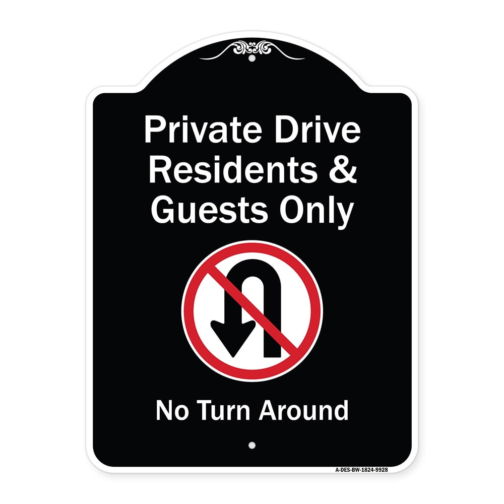SignMission A-DES-BW-1824-9928 18 x 24 in. Designer Series Sign ...