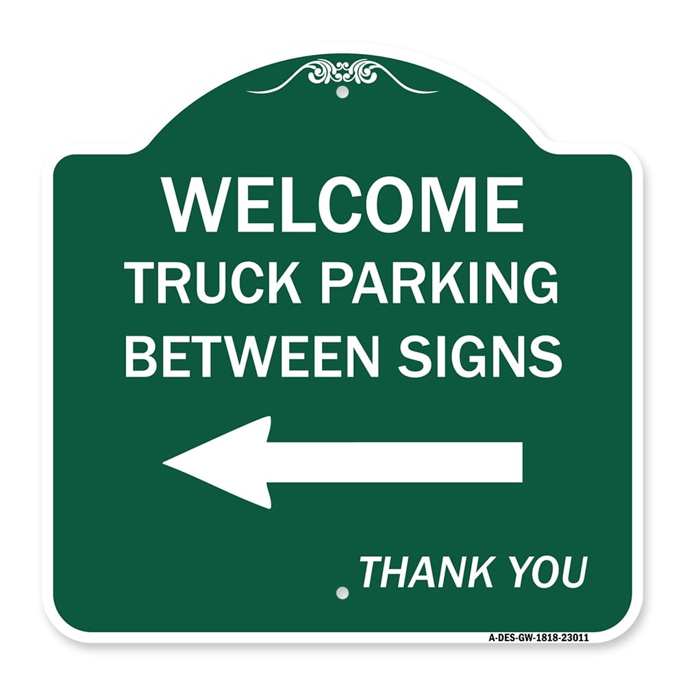 SignMission A-DES-GW-1818-23011 18 x 18 in. Designer Series Sign ...