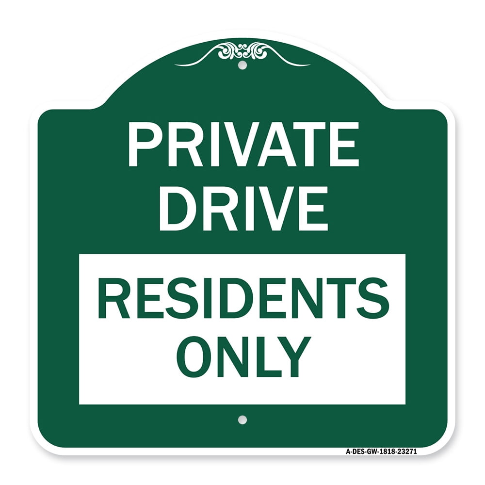 SignMission A-DES-GW-1818-23271 18 x 18 in. Designer Series Sign ...