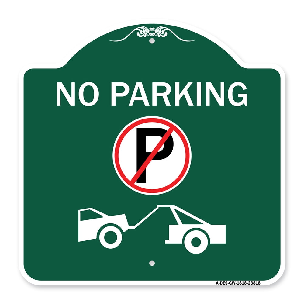 SignMission A-DES-GW-1818-23818 18 x 18 in. Designer Series Sign - No ...