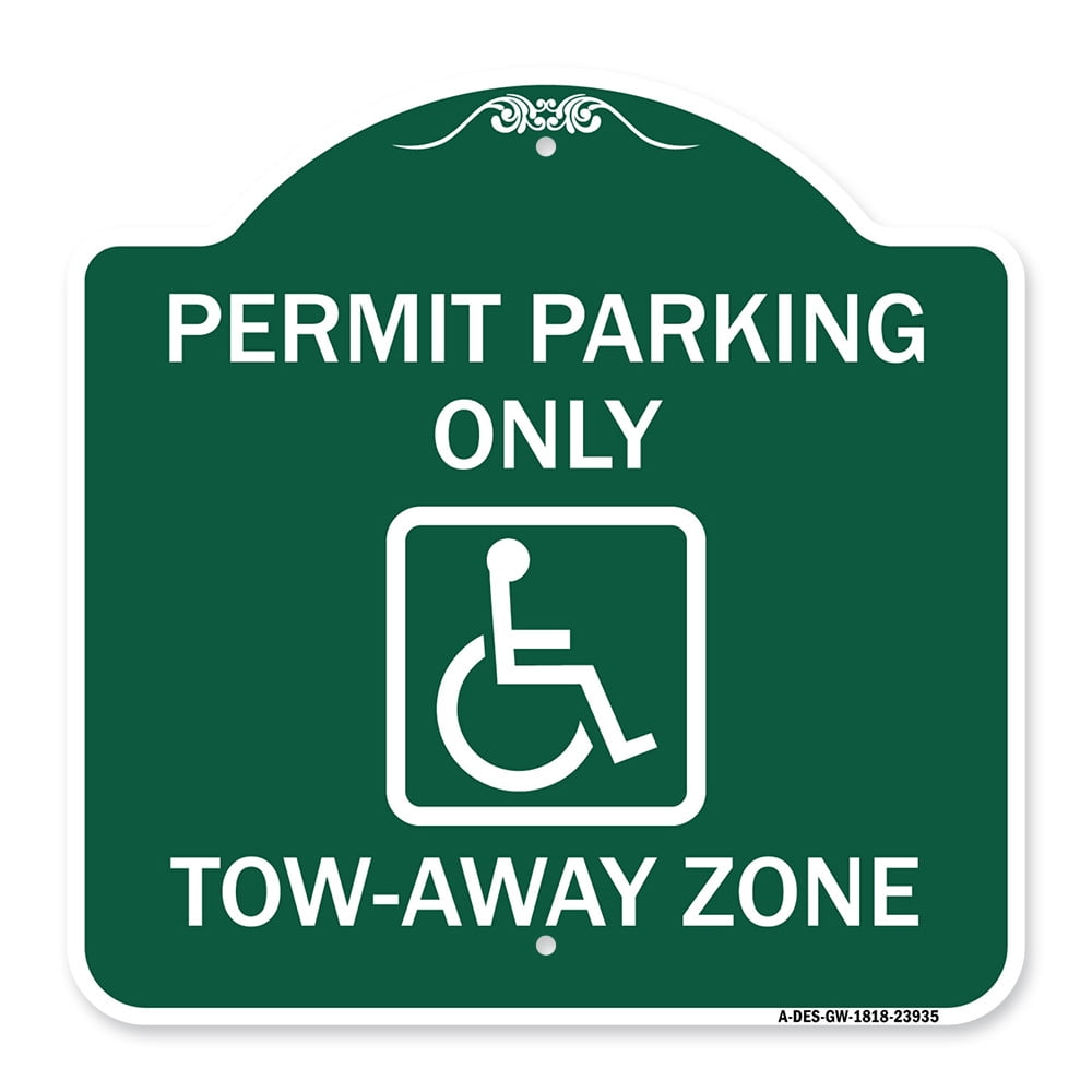 SignMission Designer Series Sign - Georgia ADA Handicapped Parking Sign ...