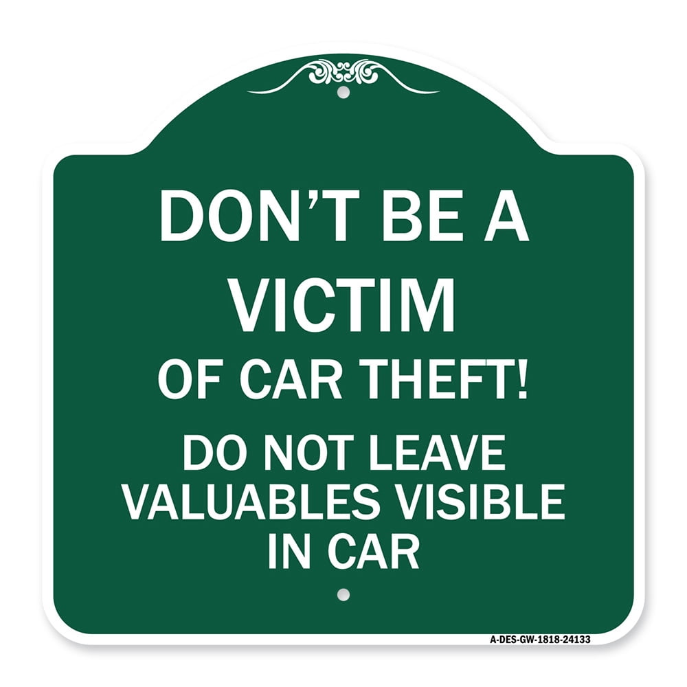 SignMission A-DES-GW-1818-24133 18 x 18 in. Designer Series Sign - Dont ...