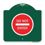 18 x 24 in. Designer Series Sign - Beware of Curb Graphic, Burgundy ...