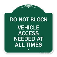 18 x 24 in. Designer Series Sign - Beware of Curb Graphic, Burgundy ...