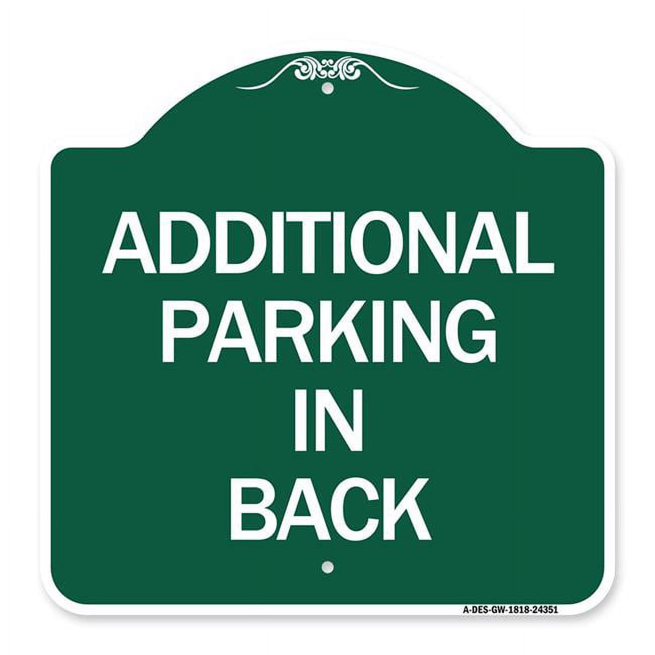 18 x 24 in. Designer Series Sign - Parking Garage is Full Do Not Enter ...