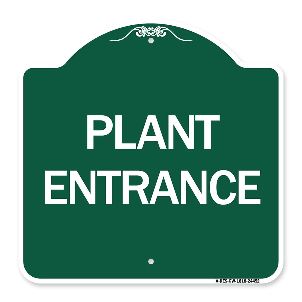 SignMission A-DES-GW-1818-24452 18 x 18 in. Designer Series Sign ...