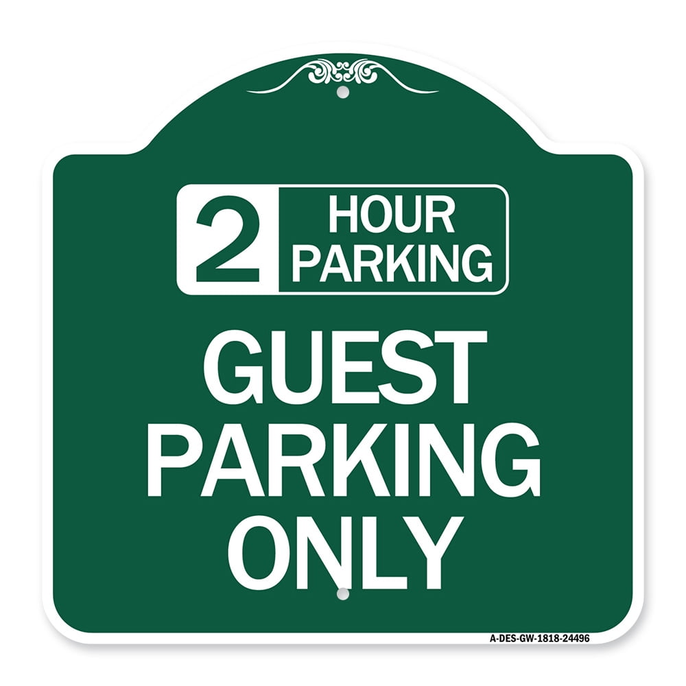 SignMission A-DES-GW-1818-24496 18 x 18 in. Designer Series Sign - 2 ...