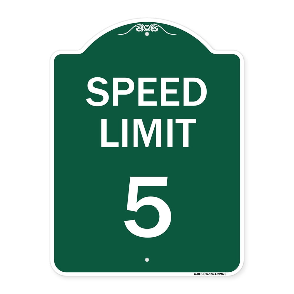 SignMission A-DES-GW-1824-22876 18 x 24 in. Designer Series Sign ...