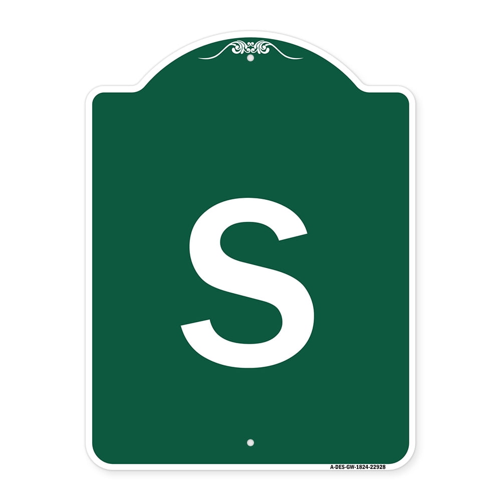 SignMission A-DES-GW-1824-22928 18 x 24 in. Designer Series Sign - Sign ...