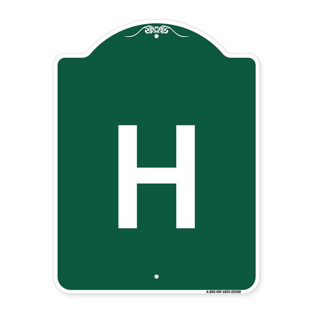 SignMission A-DES-GW-1824-22950 18 x 24 in. Designer Series Sign - Sign ...