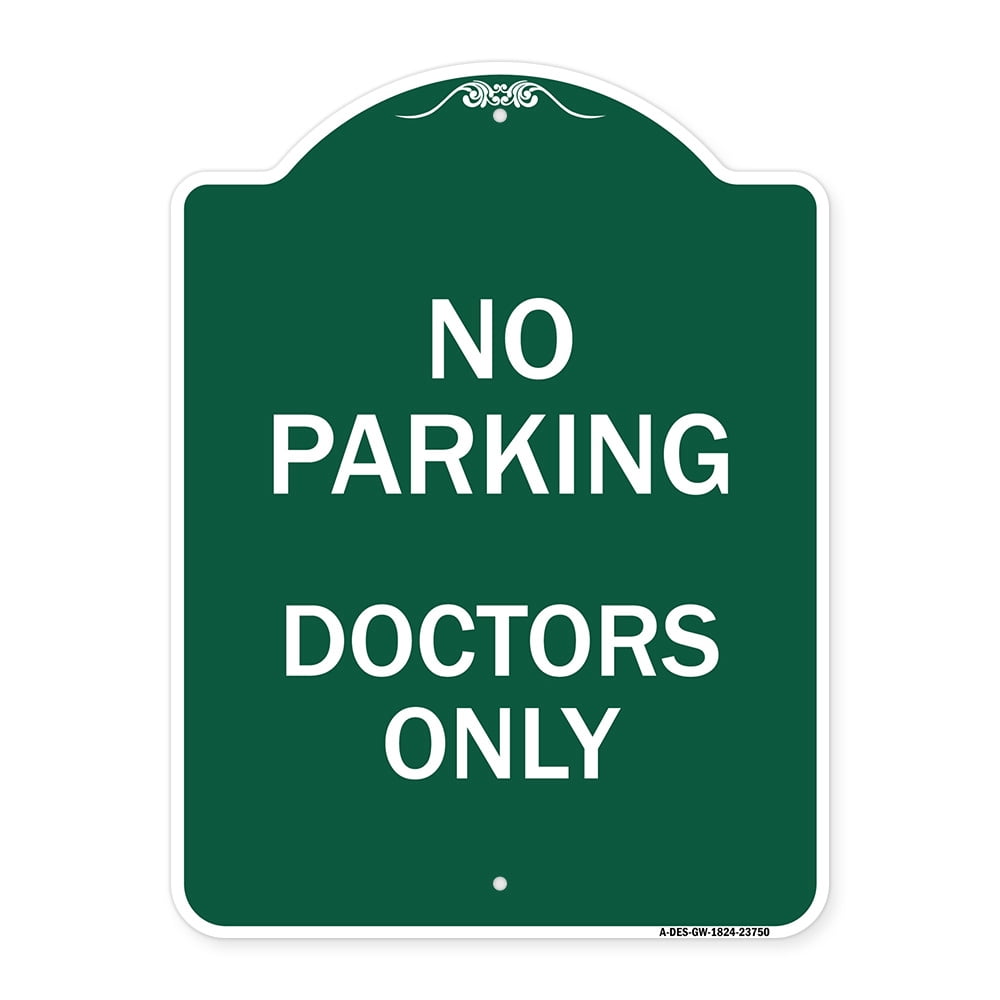 SignMission A-DES-GW-1824-23750 18 x 24 in. Designer Series Sign - No ...