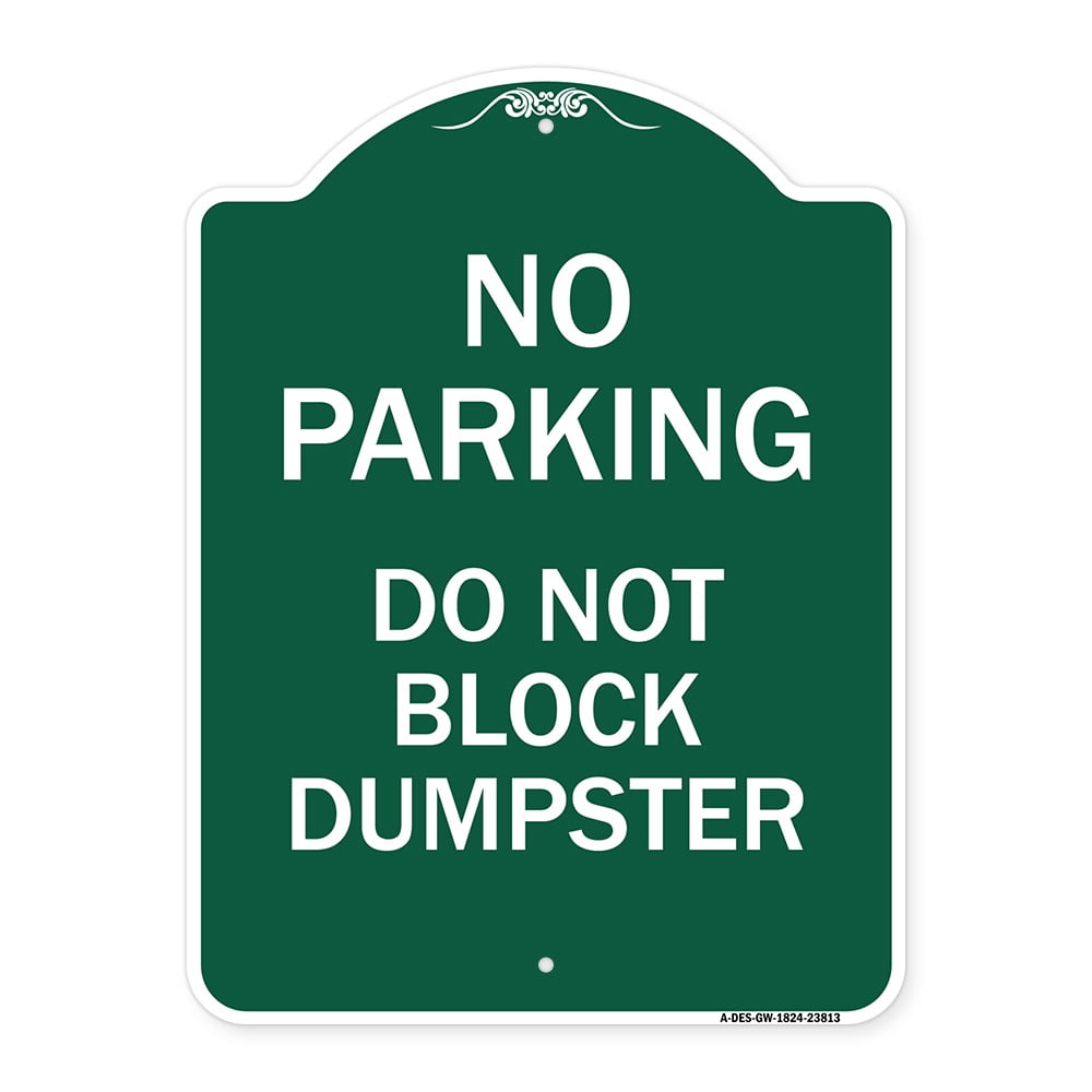 SignMission A-DES-GW-1824-23813 18 x 24 in. Designer Series Sign - No ...