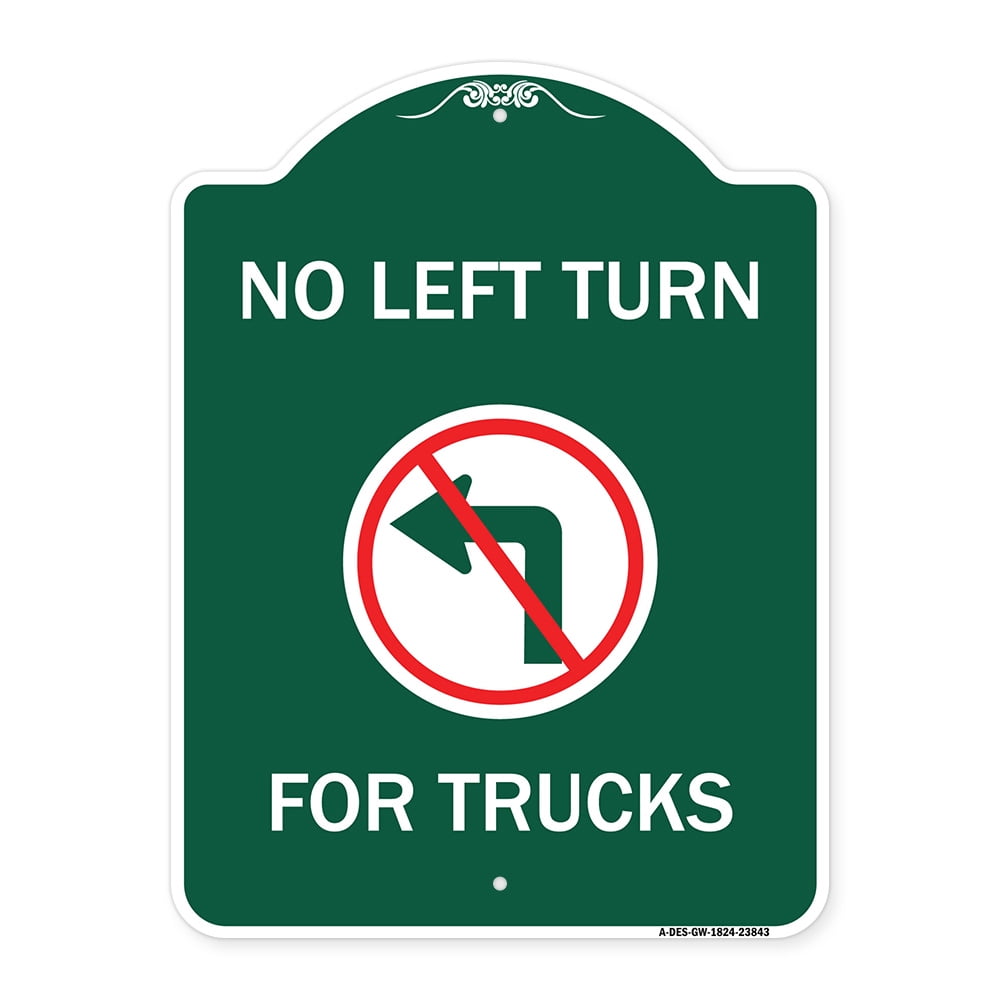 SignMission A-DES-GW-1824-23843 18 x 24 in. Designer Series Sign - No ...