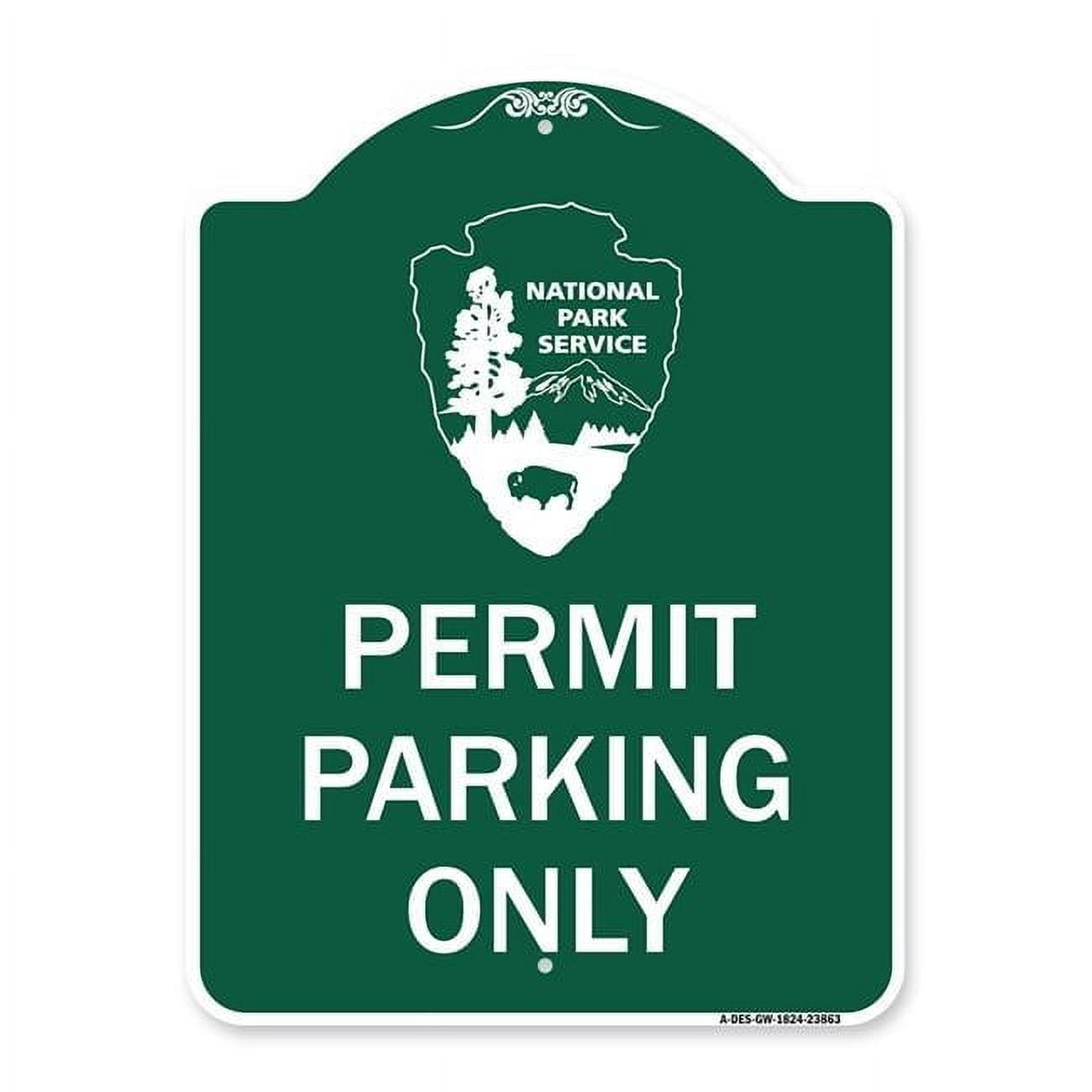 SignMission A-DES-GW-1824-23863 18 x 24 in. Designer Series Sign ...