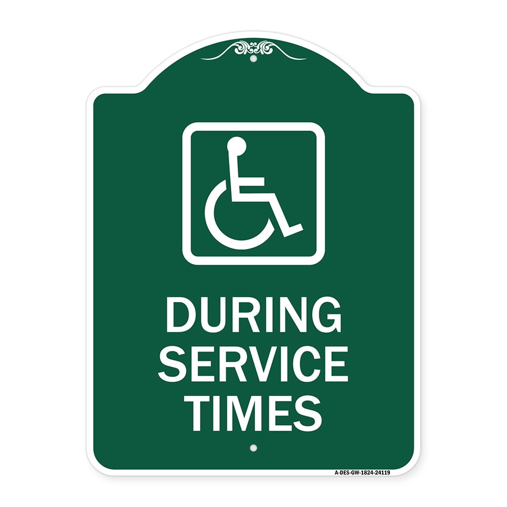 SignMission A-DES-GW-1824-24119 18 x 24 in. Designer Series Sign ...