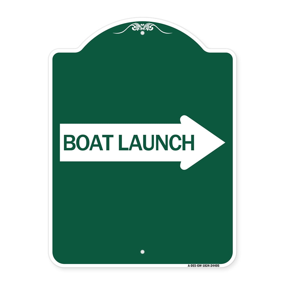 SignMission A-DES-GW-1824-24405 18 x 24 in. Designer Series Sign - Boat ...