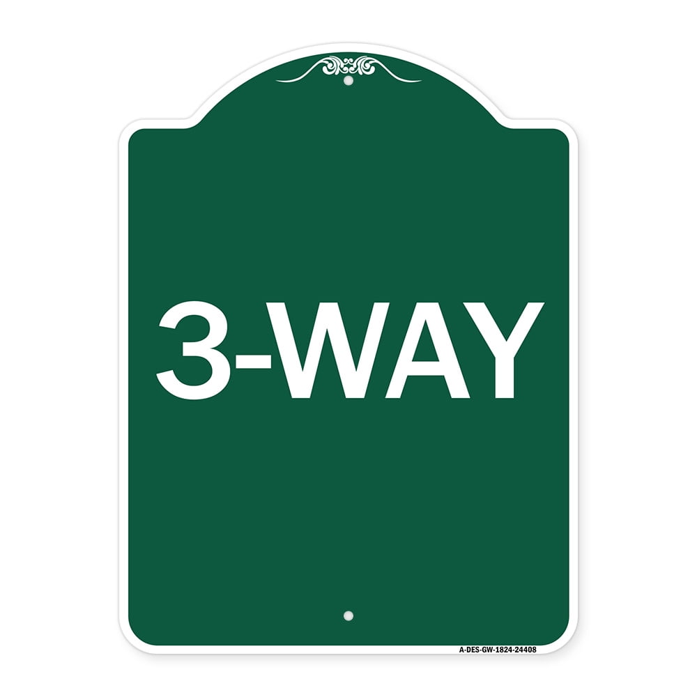 SignMission A-DES-GW-1824-24408 18 x 24 in. Designer Series Sign - 3 ...