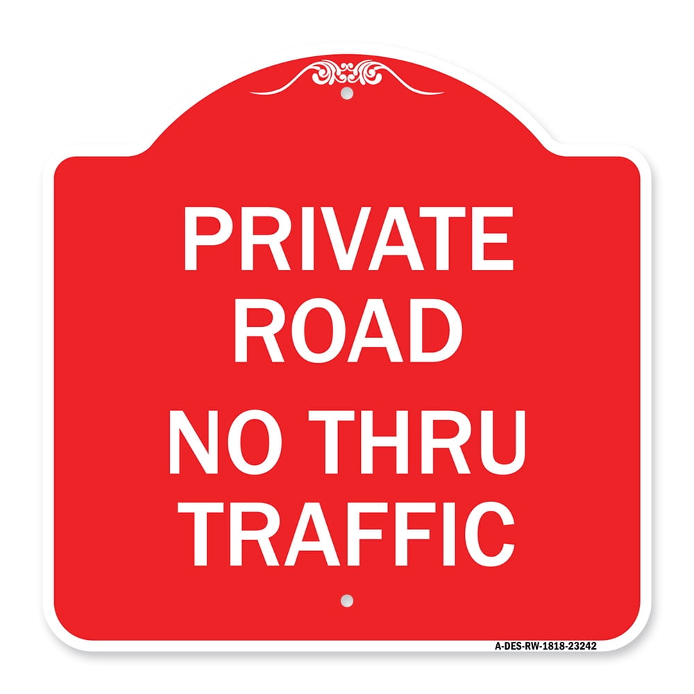 SignMission A-DES-RW-1818-23242 18 x 18 in. Designer Series Sign ...