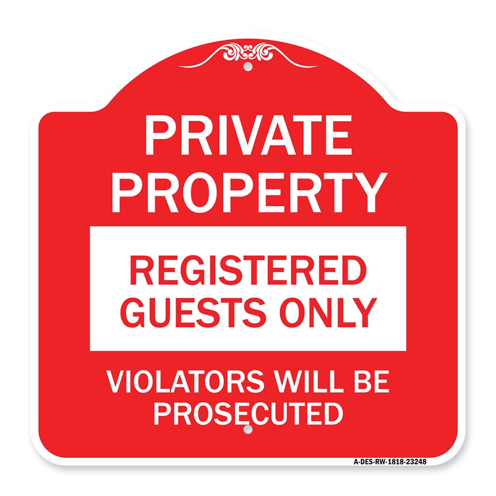 SignMission A-DES-RW-1818-23248 18 x 18 in. Designer Series Sign ...