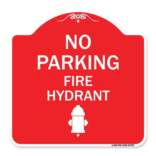 SignMission A-DES-RW-1818-23742 18 x 18 in. Designer Series Sign - No ...