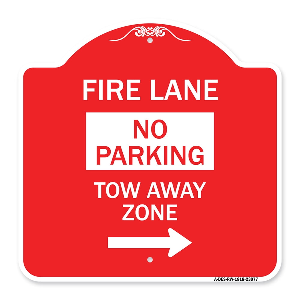 SignMission A-DES-RW-1818-23977 18 x 18 in. Designer Series Sign - Fire ...