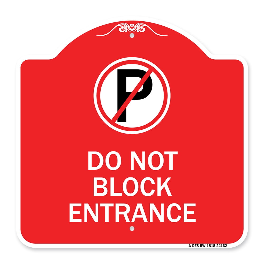 SignMission A-DES-RW-1818-24162 18 x 18 in. Designer Series Sign - Do ...